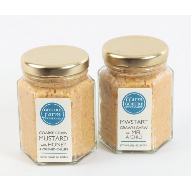 Buy Coarse Grain Mustard with Honey & Crushed Chillies :: Mwstart Grawn ...